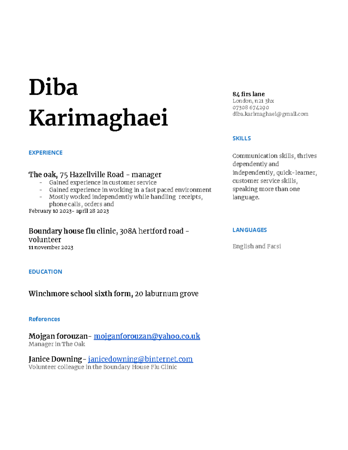 Resume - medical science unit 4 information pack - Diba Karimaghaei ...