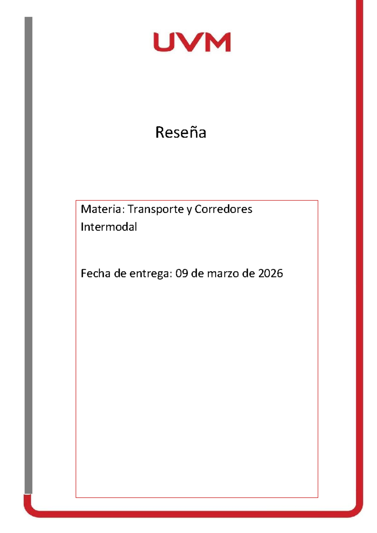 A2 R - Reseña sobre Transporte Intermodal en Comercio Exterior Mexicano ...