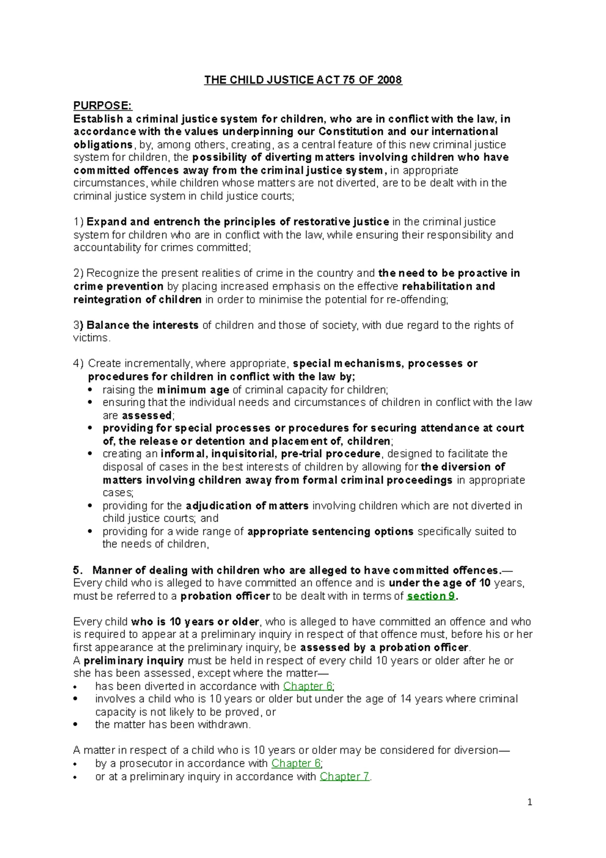 Jurisdiction in Criminal Procedure (Cht 7) - Key Principles and ...