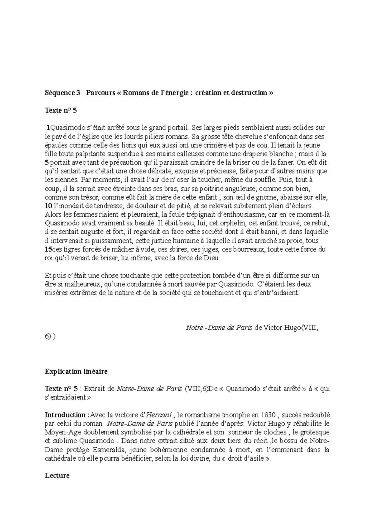 Fiche de Révision Complet Bac Français - Commentaire Texte et Méthodes ...