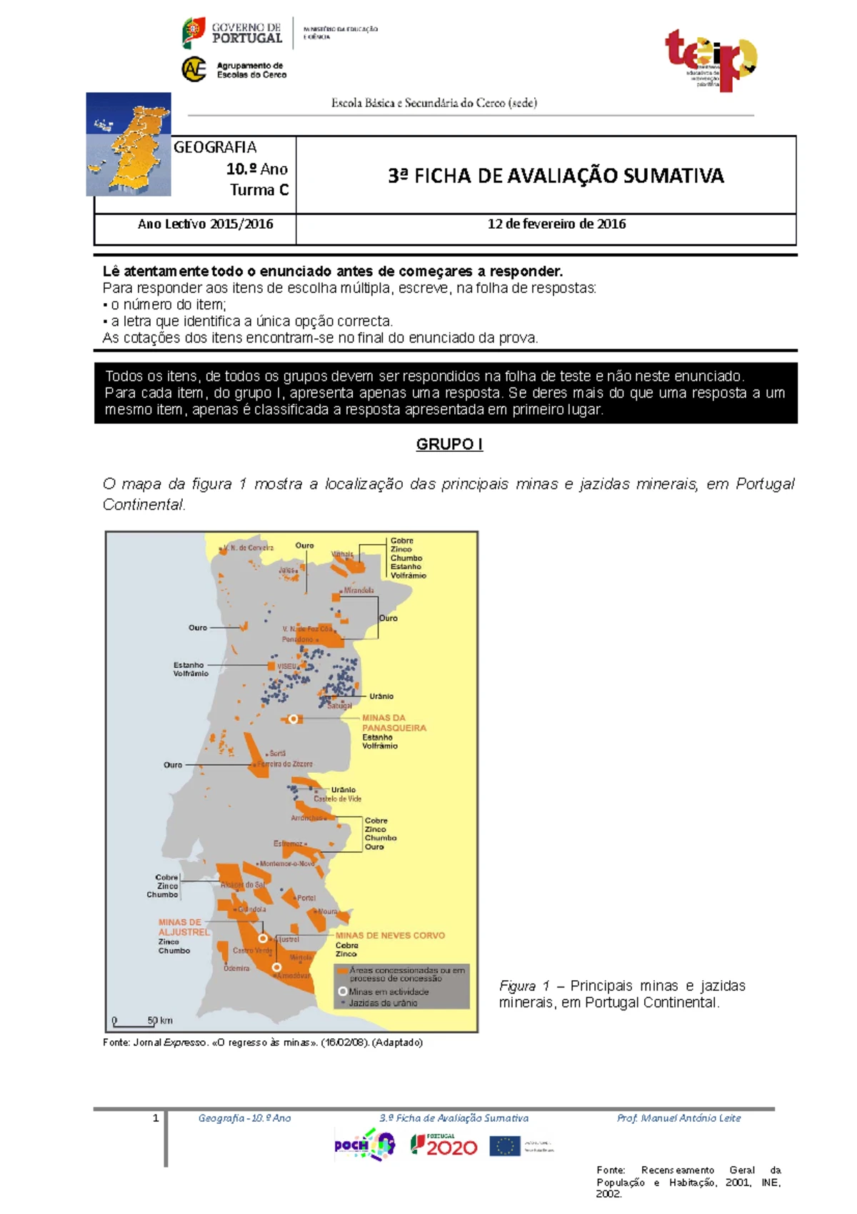Exame Final de Geografia A - Prova 719 - 2.ª Fase 2019 - 11.º Ano - Studocu