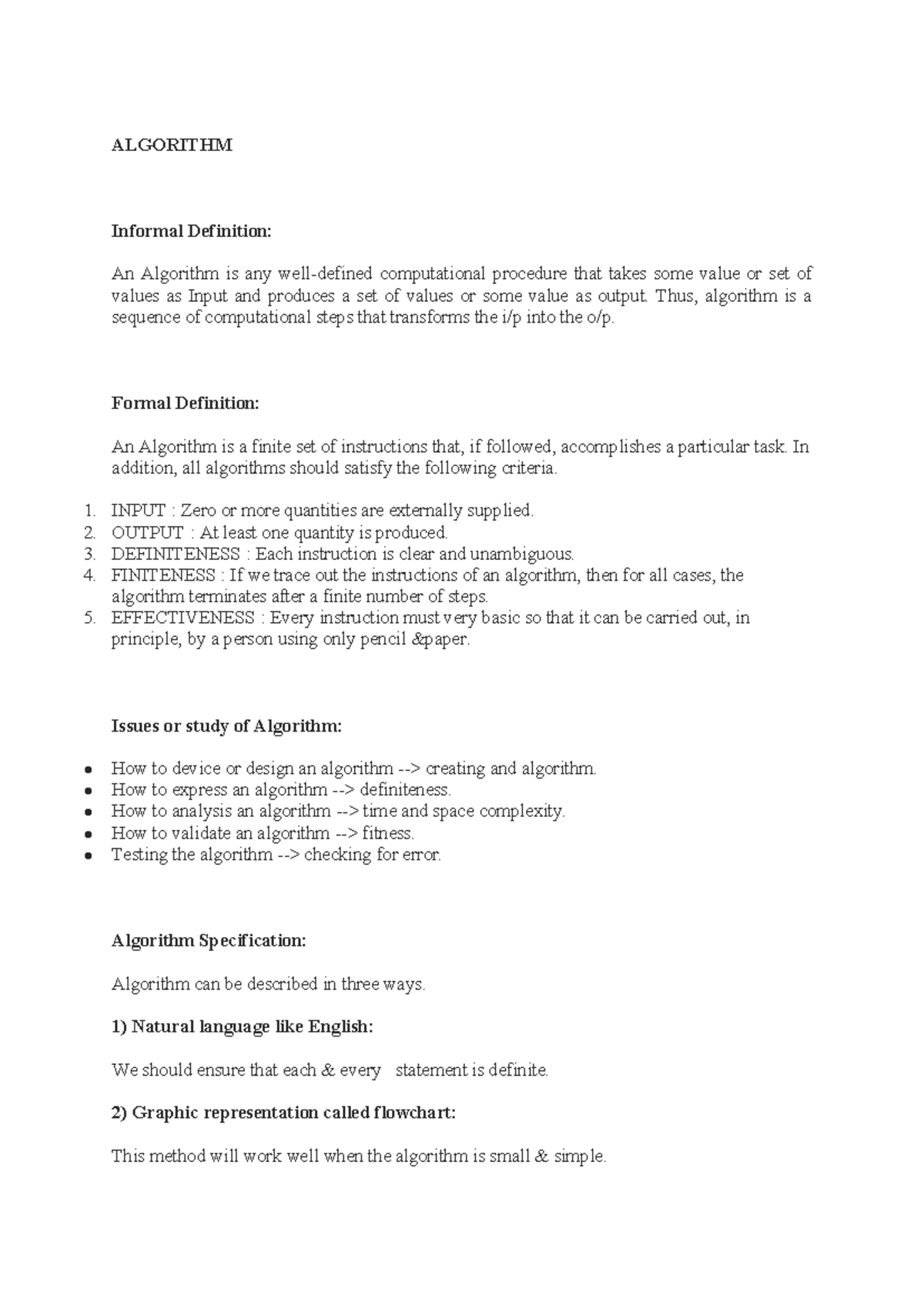Lecture Topic 1 - DAA: Understanding Algorithms and Their Complexity - Studocu