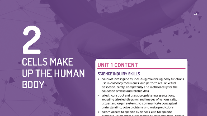 Cells and Tissues: Understanding the Human Body (ATAR Units 1 & 2 ...