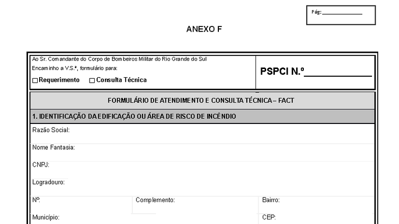 Anexo F - Requerimento Consulta Técnica PSPCI - FACT - Studocu