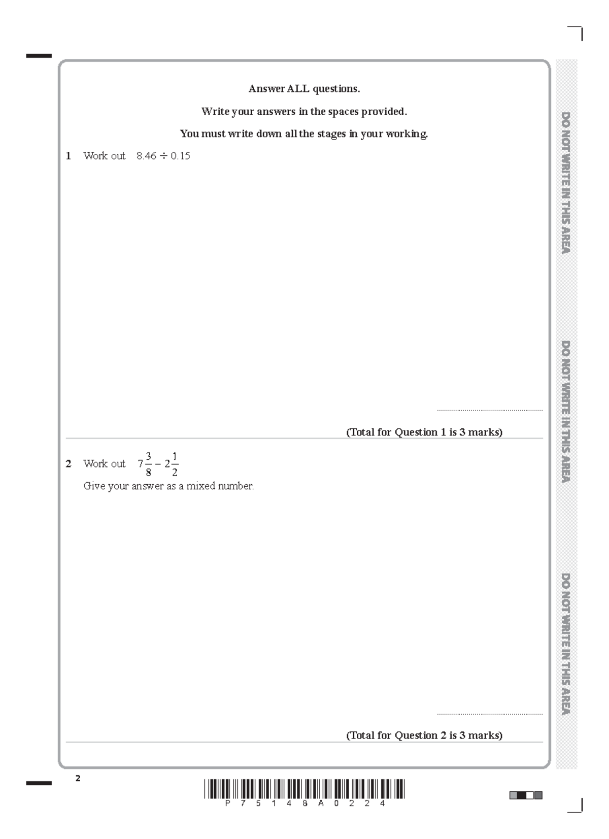 Edexcel Maths May 2023 Paper 1 Exam Questions and Solutions - Studocu
