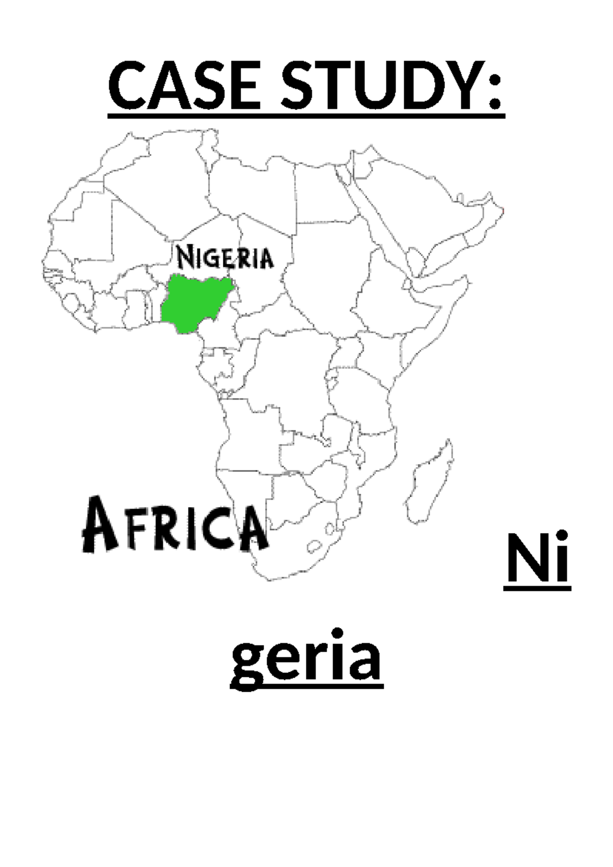 CASE Study: Nigeria's Economic Development and Global Importance - Studocu
