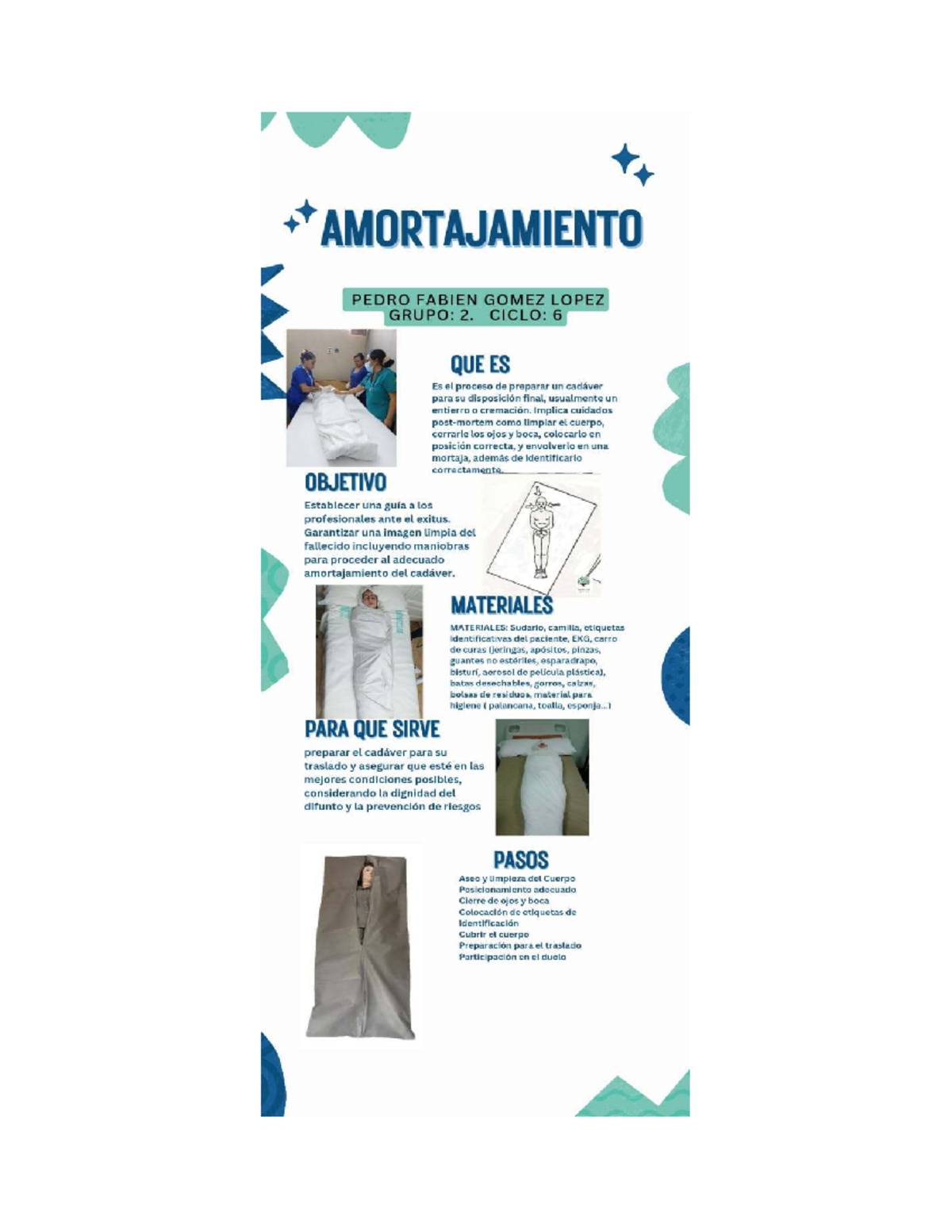 Amortajamiento Guía Práctica Para El Proceso De Disposición Final
