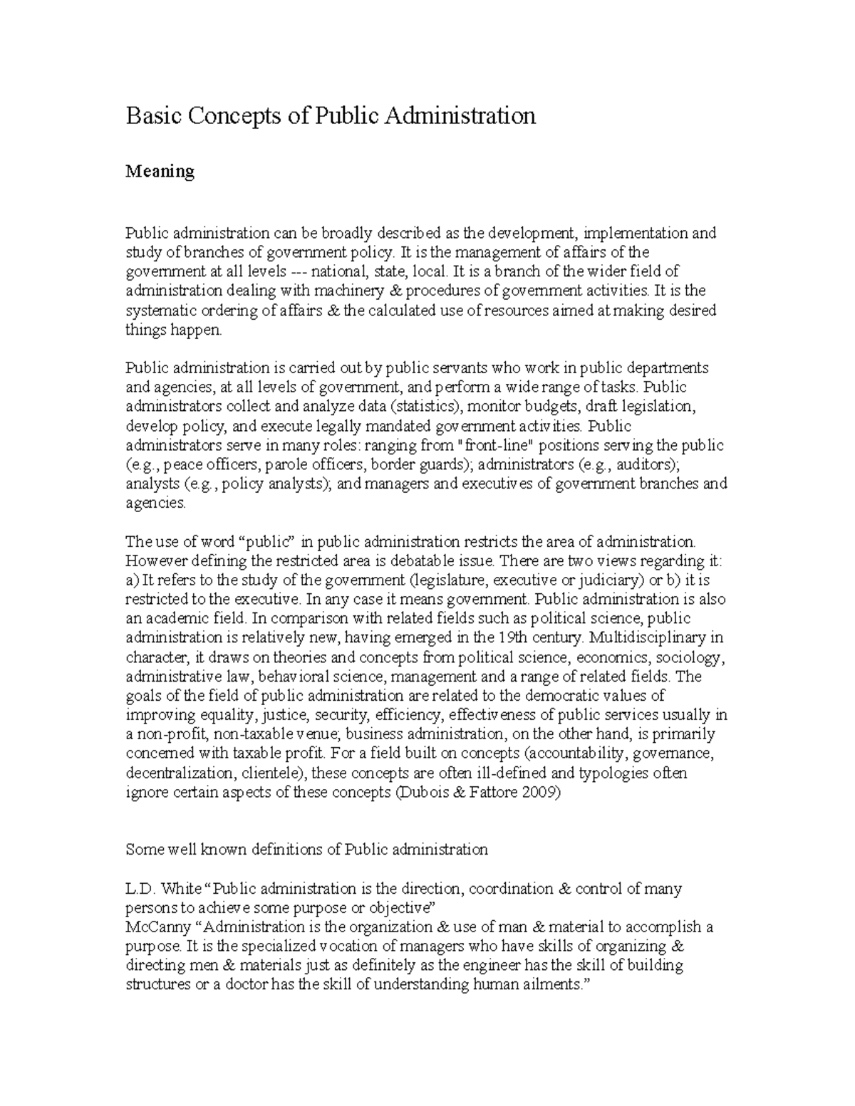 38212208 Basic Concepts of Public Administration - Basic Concepts of ...