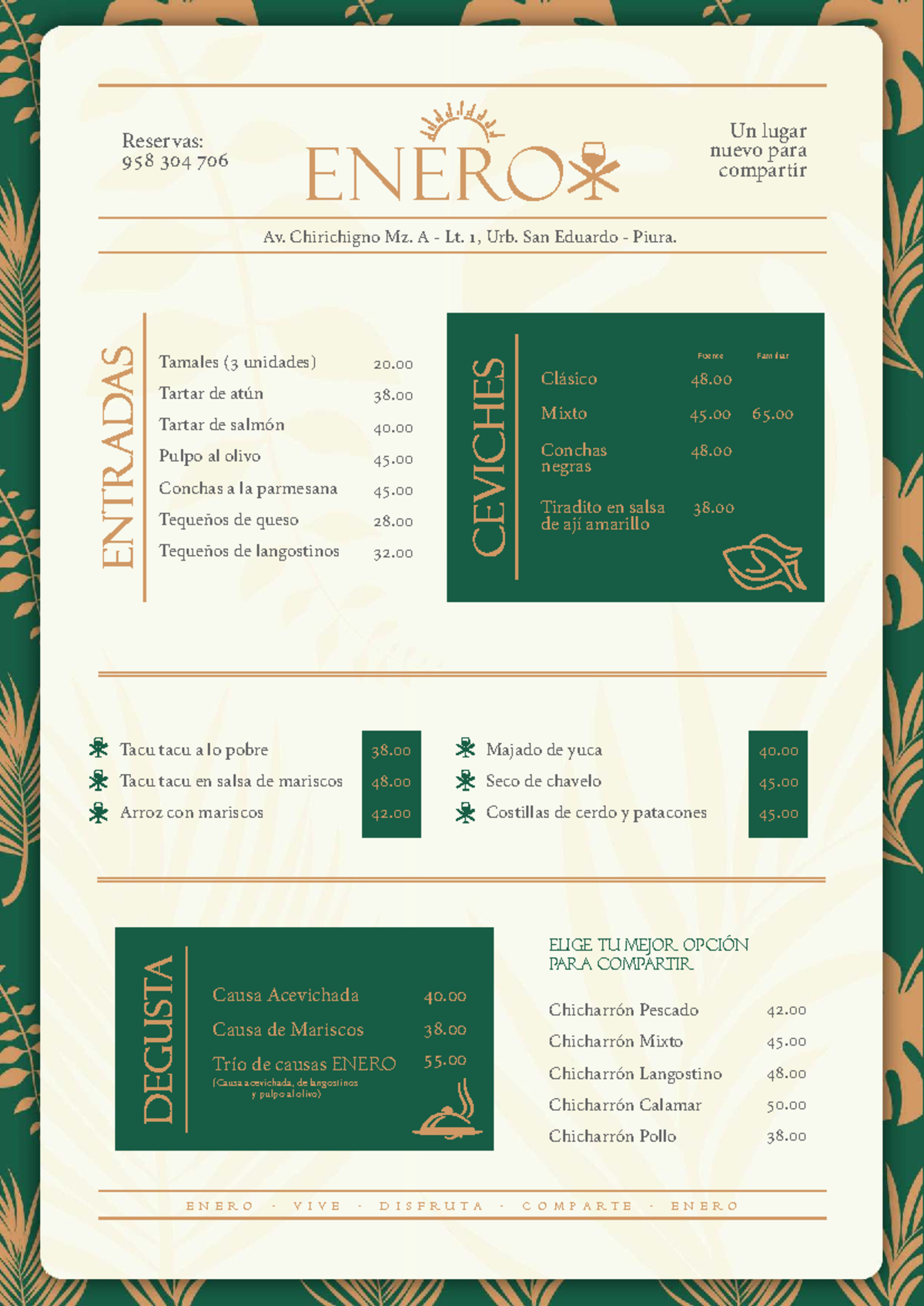 Carta de Comidas y Bebidas - Enero 2023 - BAR - UNP - Studocu