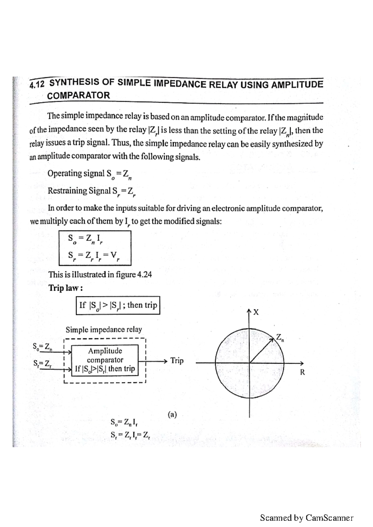 Synthesis of Simple Impedance Relay Using Amplitude Comparator - EE 4. ...