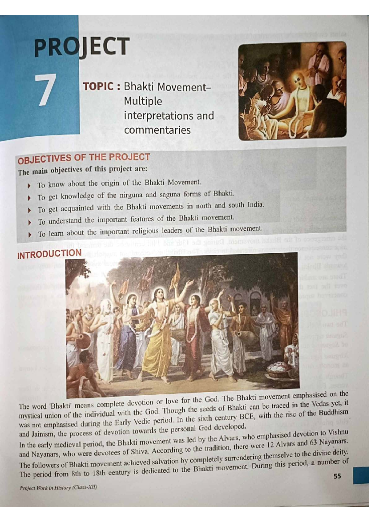 PROJECT 7: Bhakti Movement - Interpretations & Key Leaders - Studocu