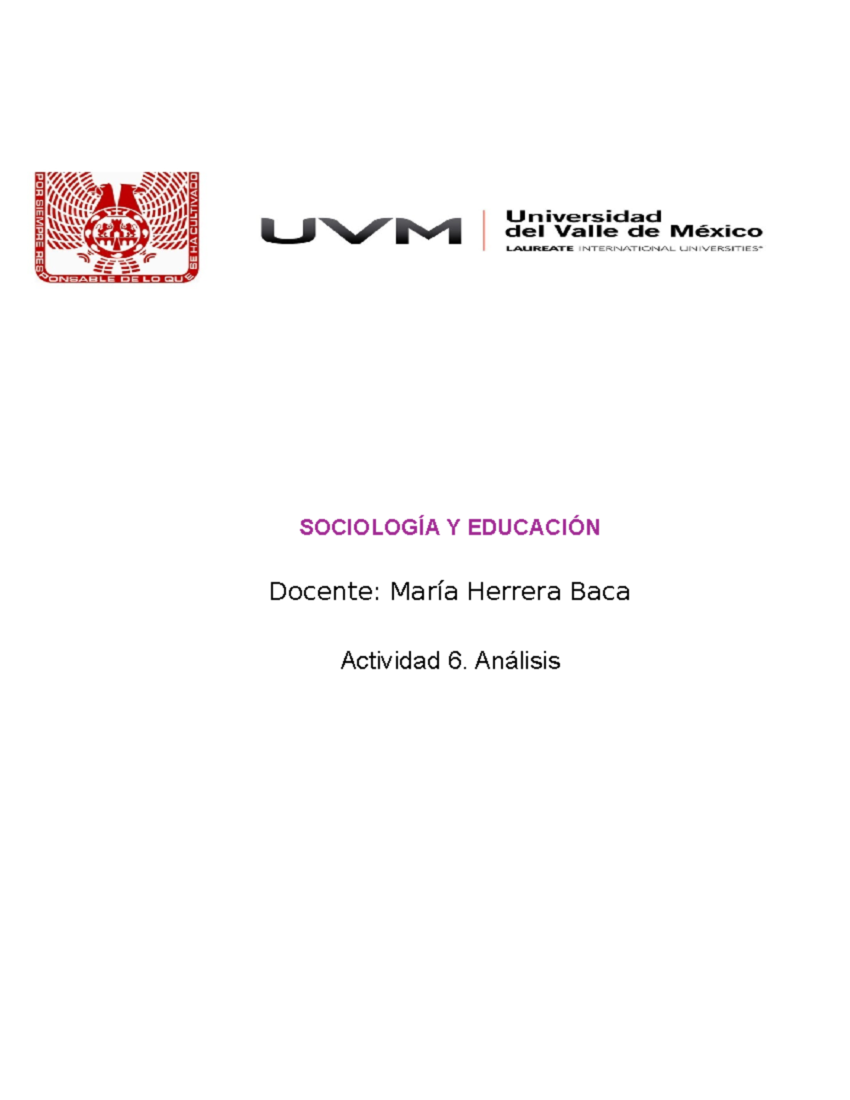 Análisis A6 MERH. Socio y Educ. sobre Desafíos en la Educación en ...