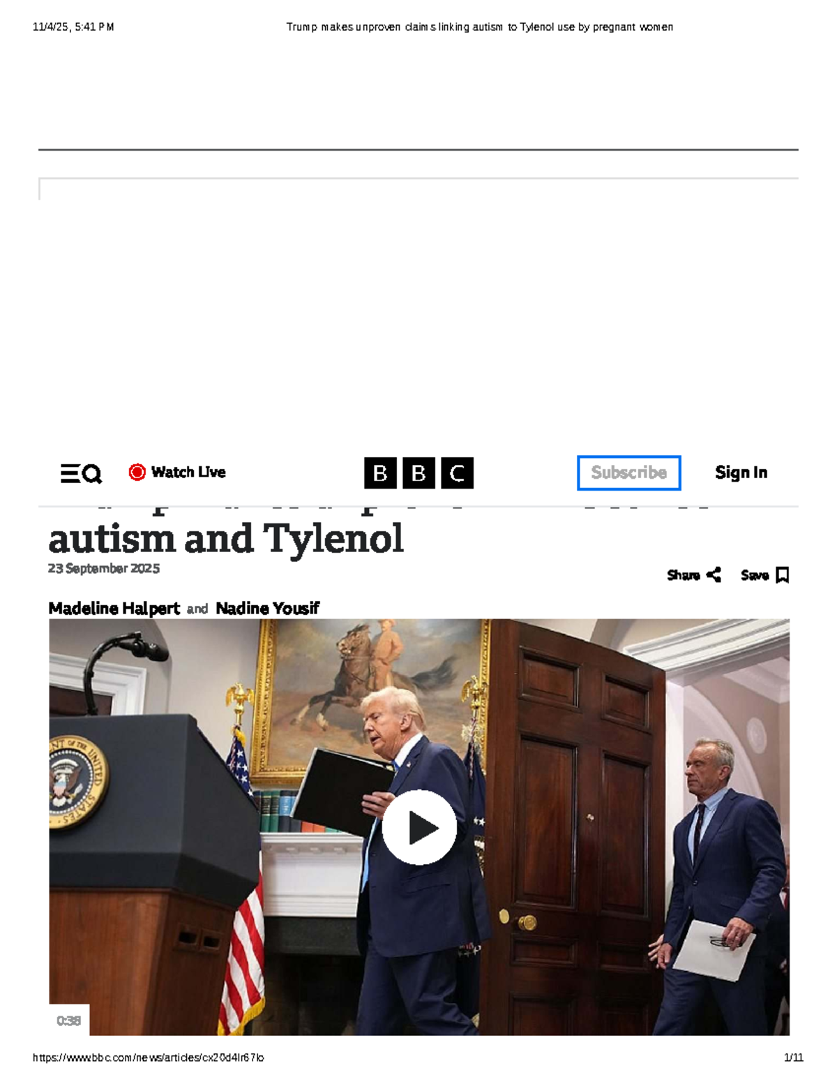 Trump's Unfounded Claims: Autism and Tylenol Use in Pregnant Women ...