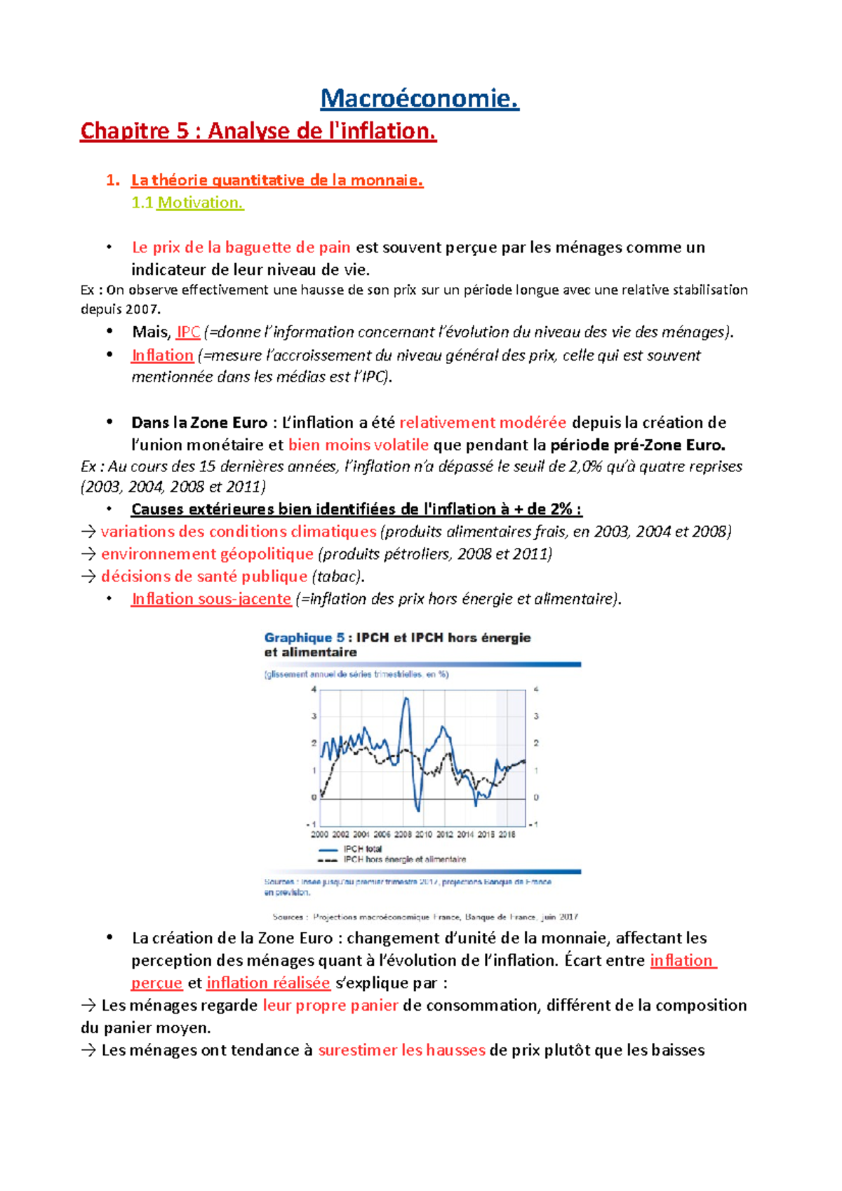 Chapitre 5 Analyse de l'inflation pdf - Macroéconomie. Chapitre 5 ...