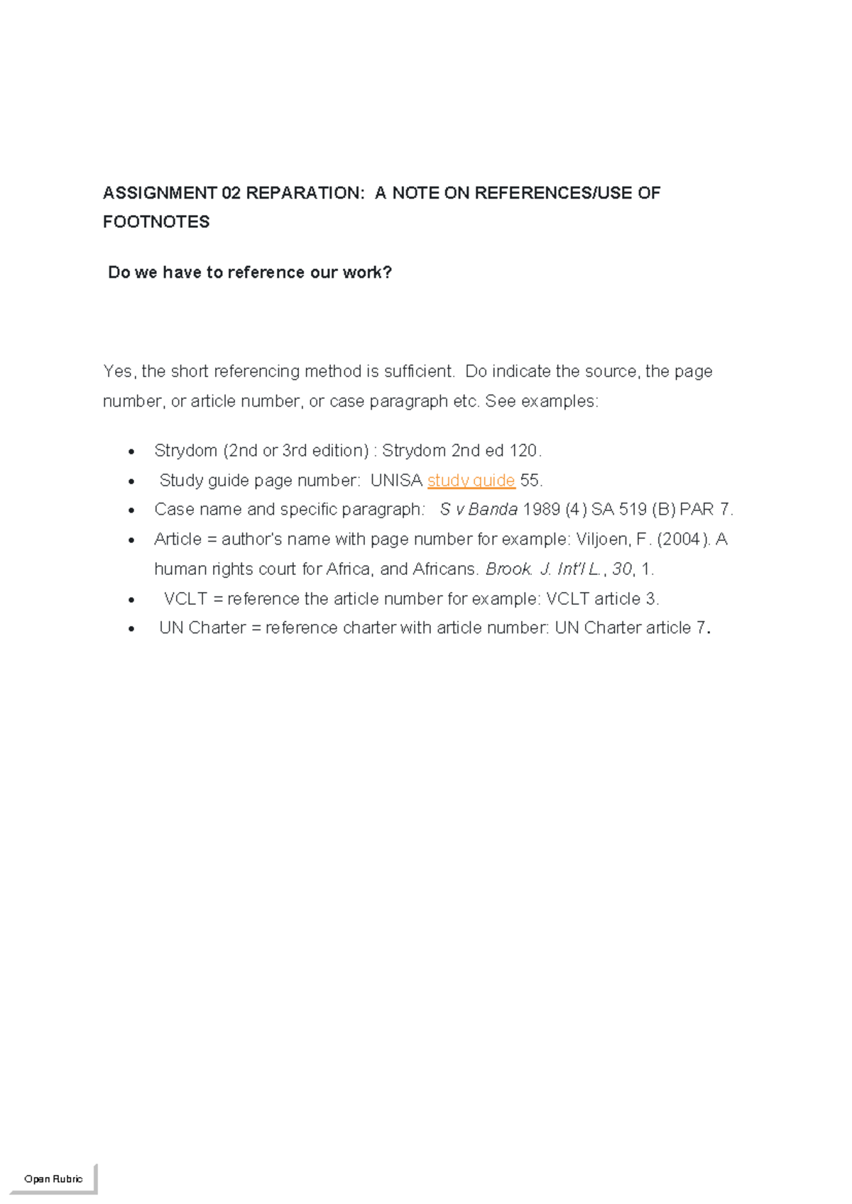 ASSIGNMENT 02: Referencing and Footnotes Guide - Studocu