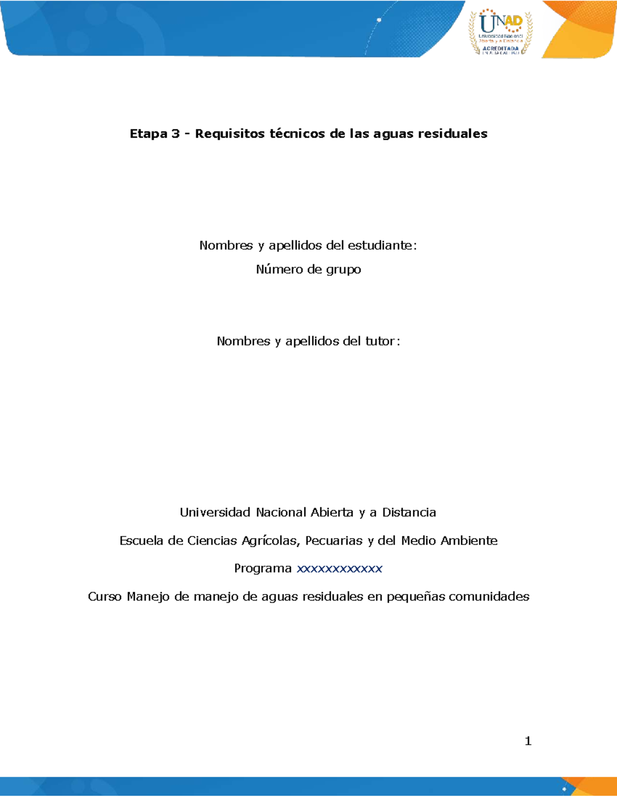 Anexo 3 - Requisitos Técnicos de Aguas Residuales en Manejo 1 - Studocu