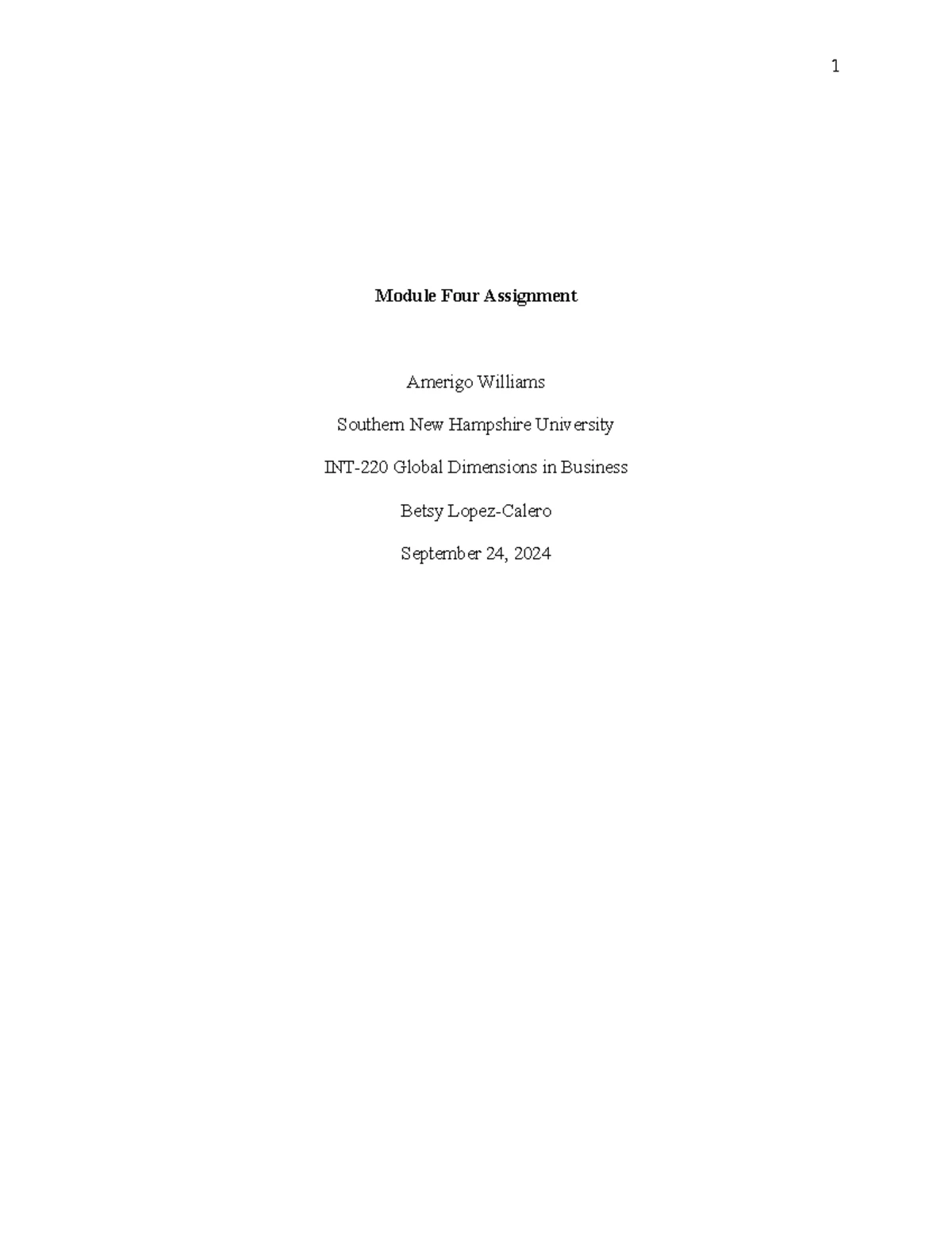 INT 220 Module Four Foreign Exchange Analysis and Scenarios - Studocu