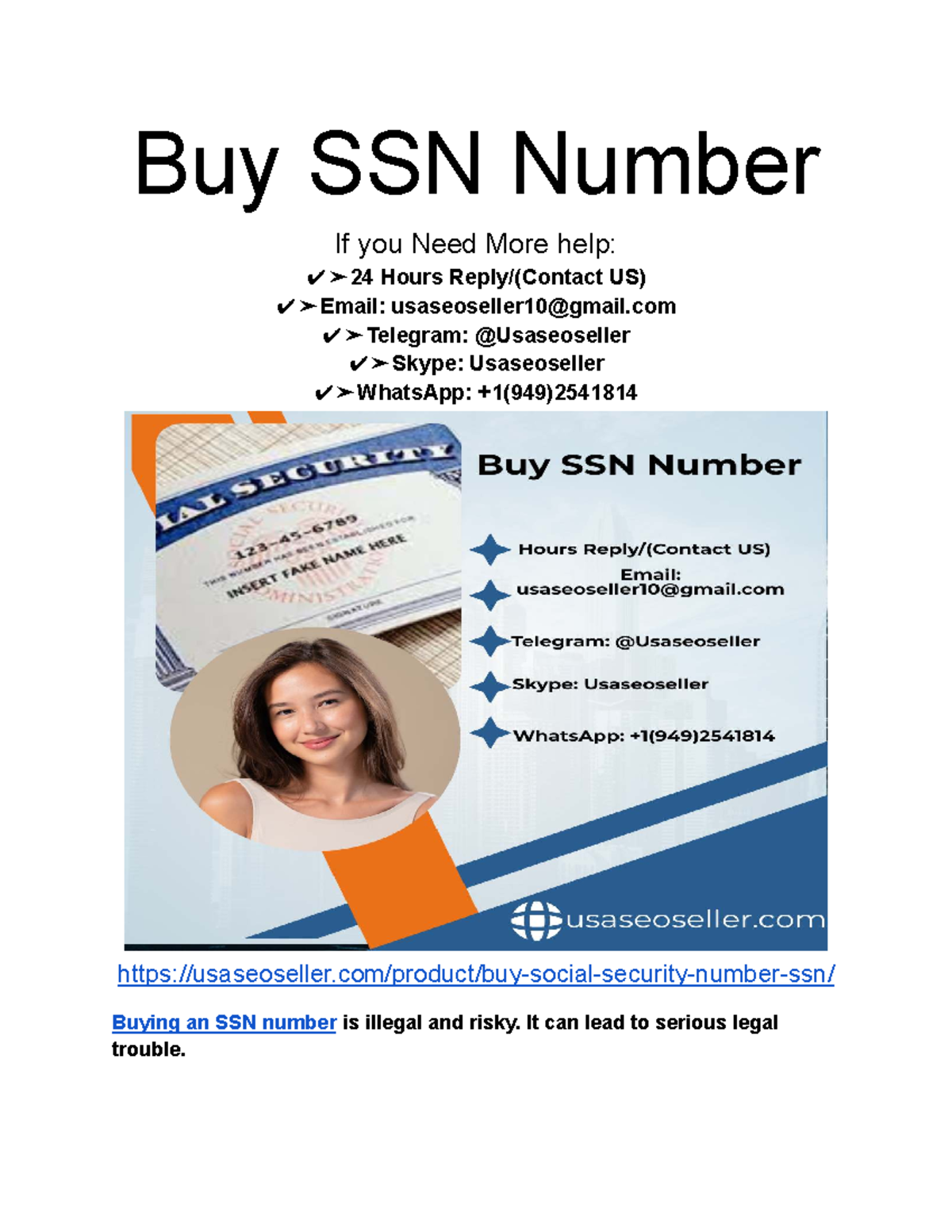 Understanding the Risks and Alternatives to Buying an SSN Number - Studocu