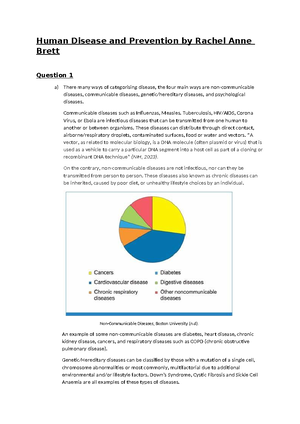 [Solved] Outline the various methods of categorising disease - Unit 20 ...