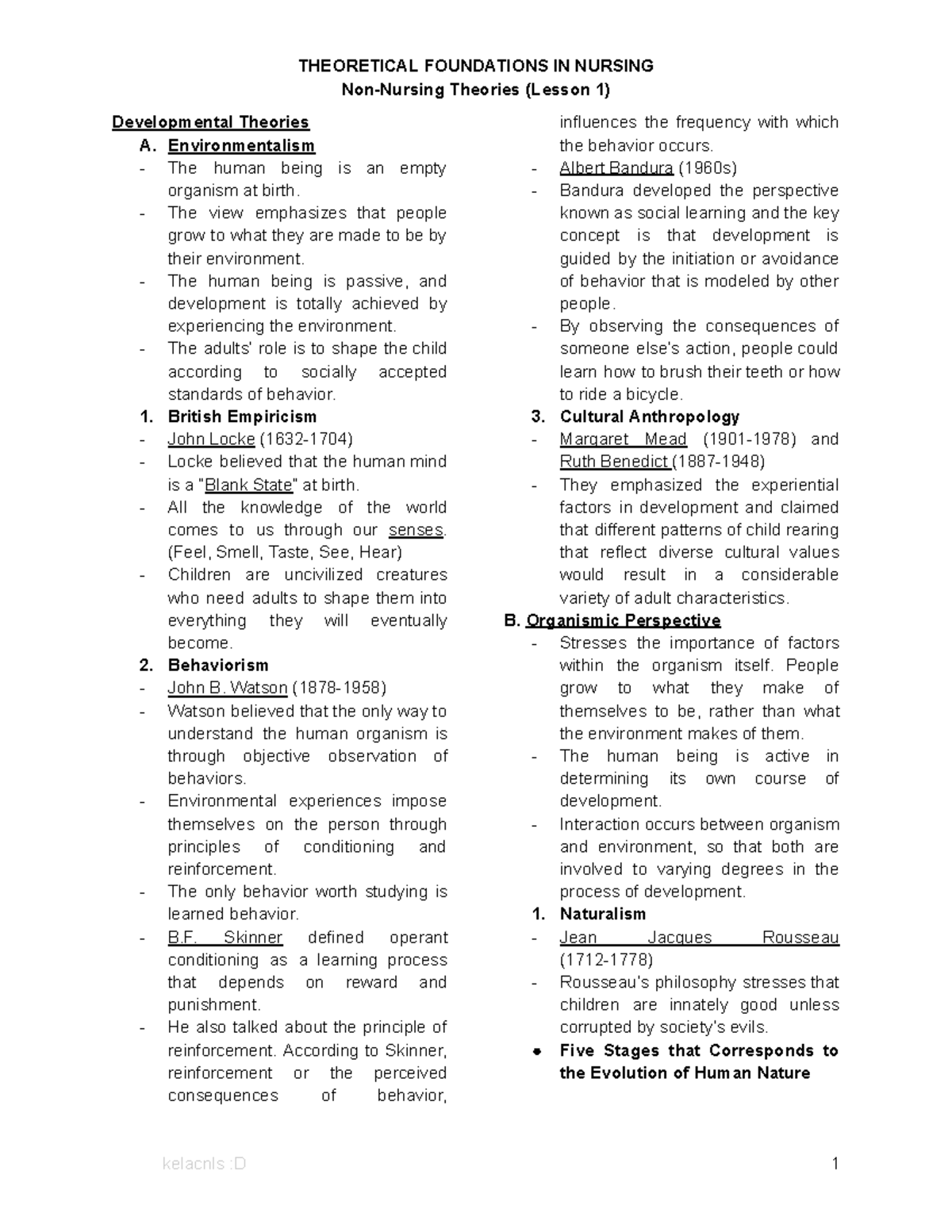 TFN-Lesson-1-Understanding-Developmental-Theories in Psychology - Studocu
