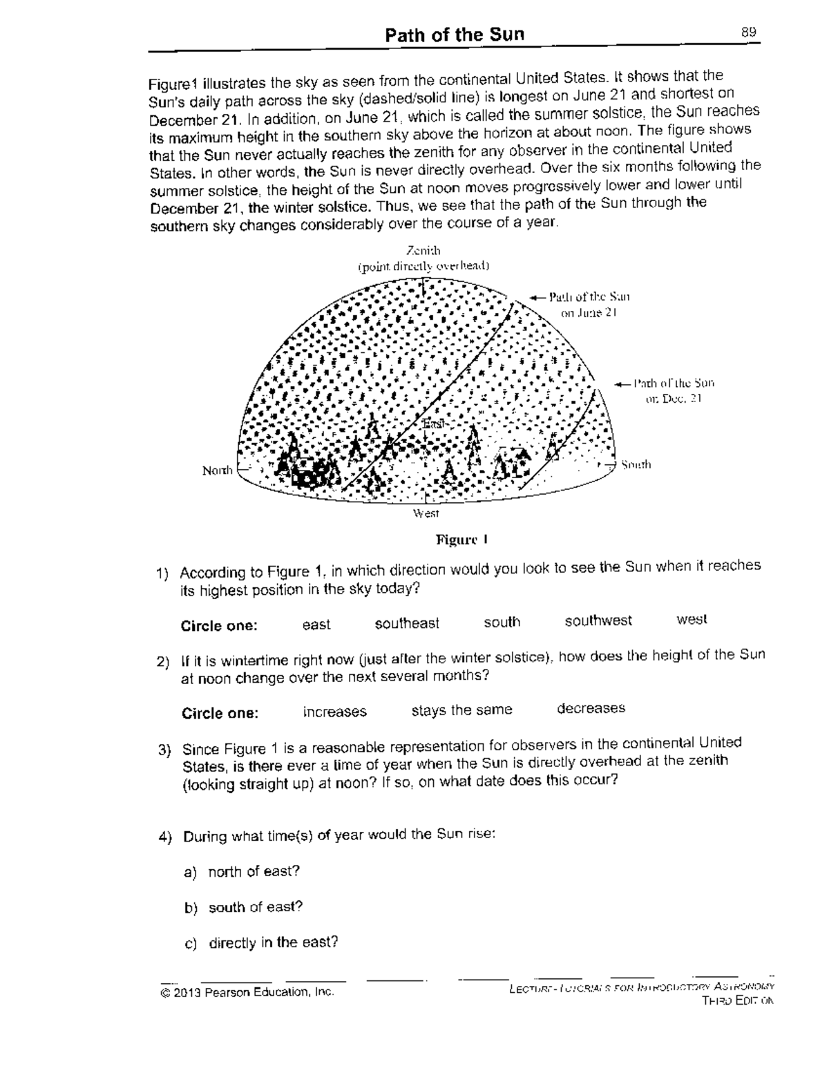 Path of the Sun - Basic Notes for Astronomy (ASTR101) - Studocu