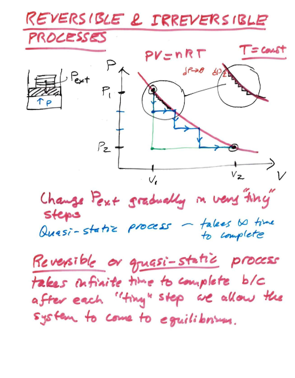 3D Reversible & Irreversible Processes - PHYS 101 Lecture Notes - Studocu