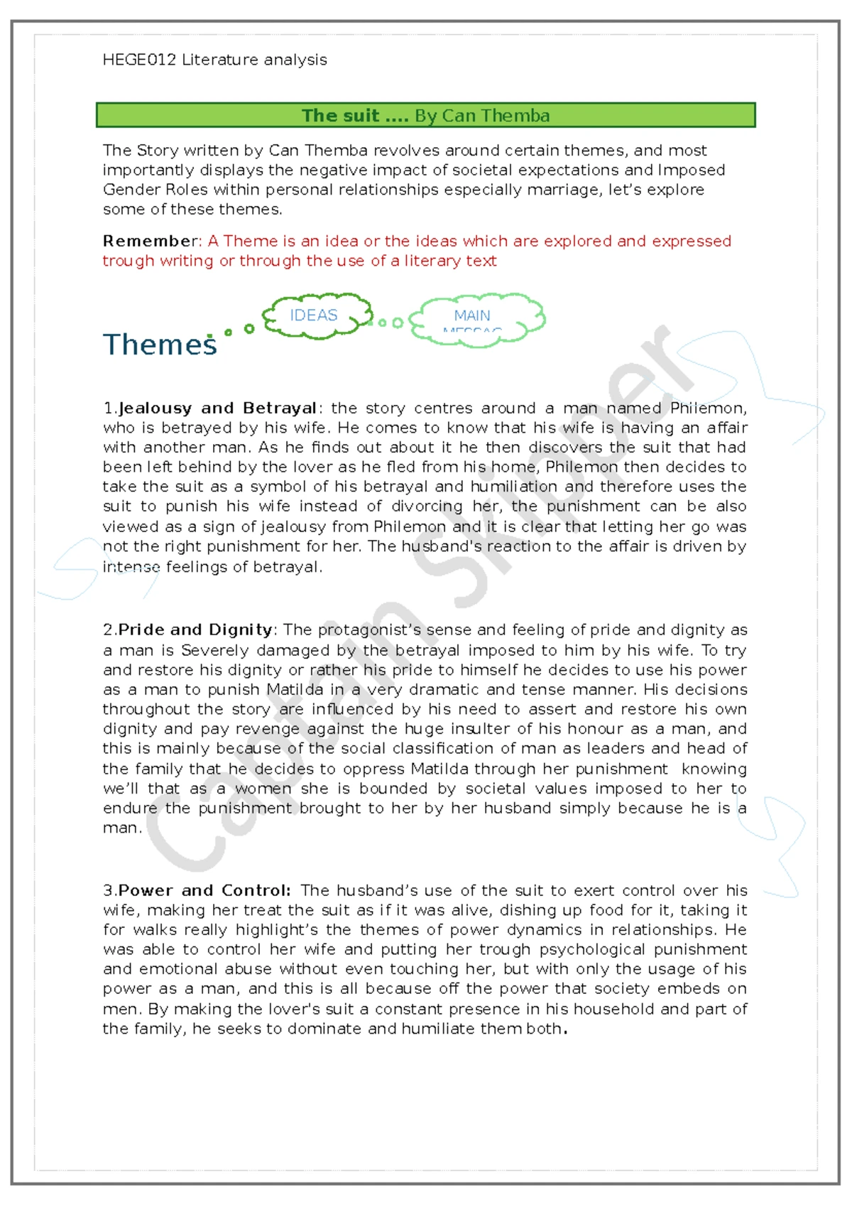 9FAL Grade 9 Informal Writing: Crafting an Obituary - Studocu