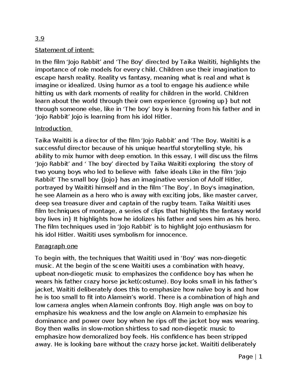 Analysis of Film Techniques in Taika Waititi's 'Boy' & 'Jojo Rabbit ...