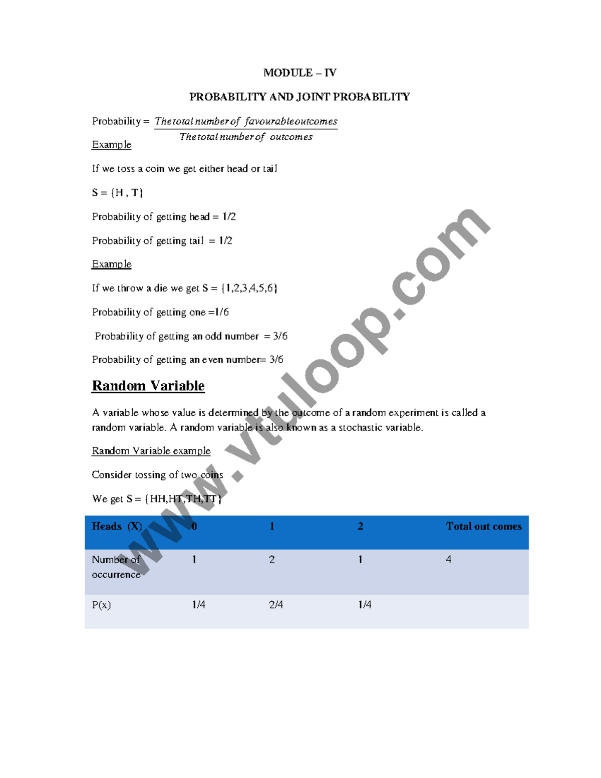 M4 - Engineering Mathematics Module 4 - ####### MODULE – IV ...