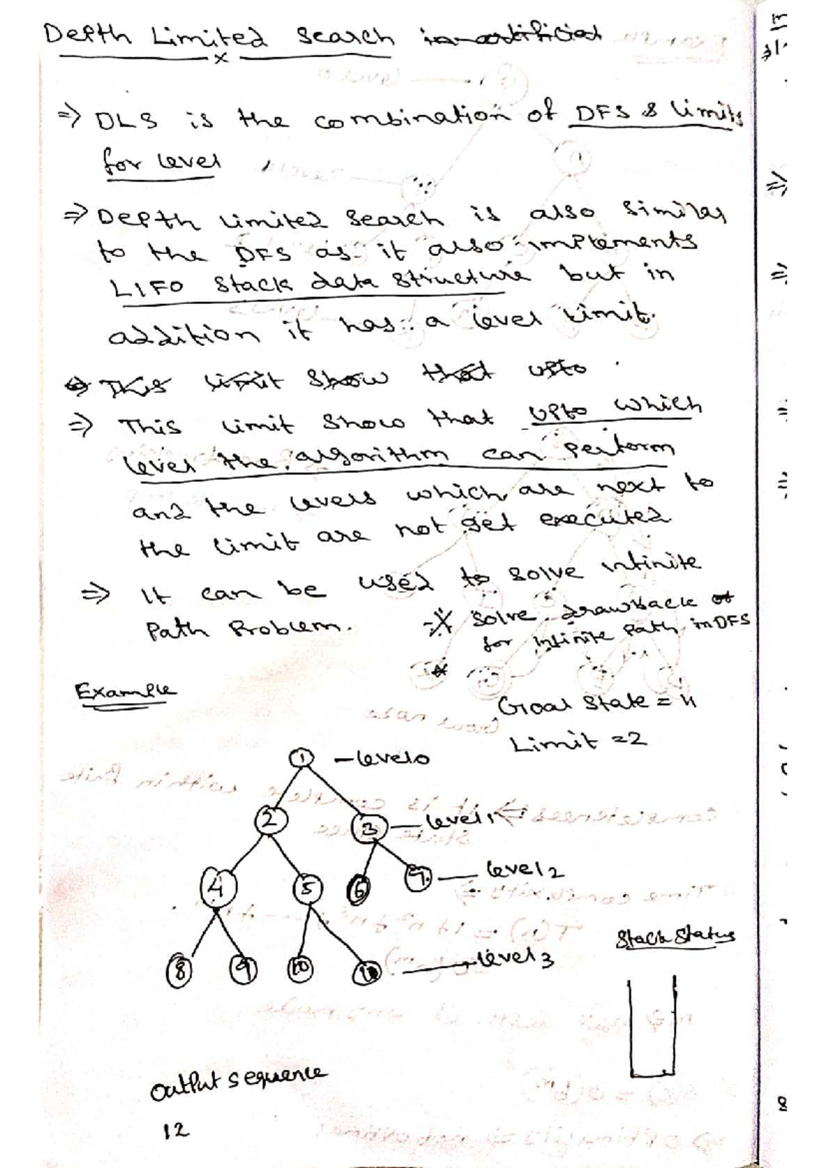 DLS - Depth Limited Search Notes for Artificial Intelligence 11 31 ...