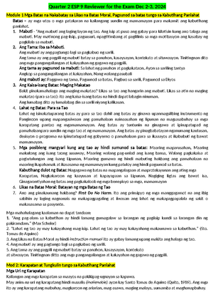 Es P 9 Q1 Module 4 - Edukasyon sa Pagpapakatao Unang Markahan – Modyul 4: Lipunang Sibil, Media ...