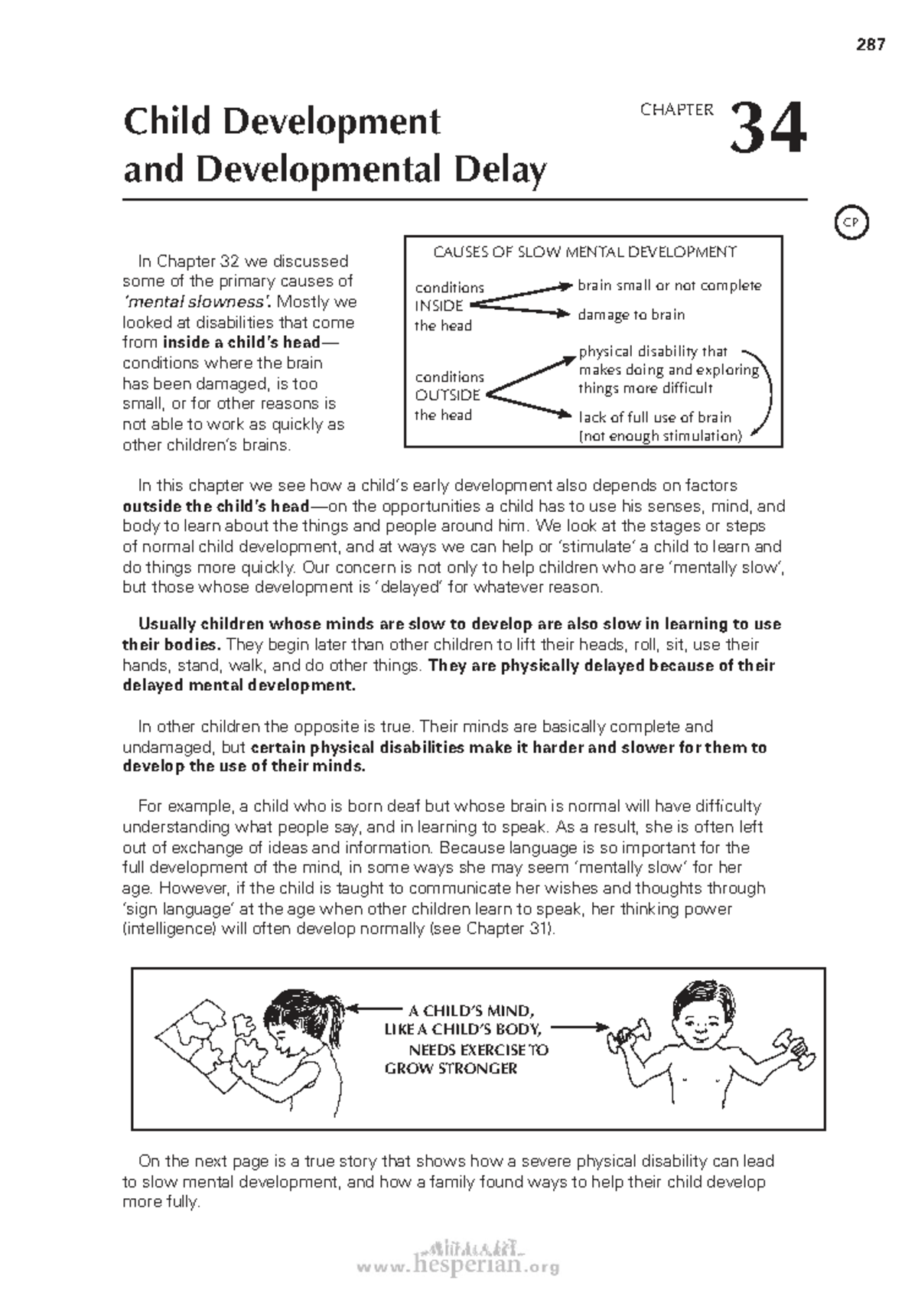 287 Child Development and Developmental Delay: CHAPTER 34 Insights ...