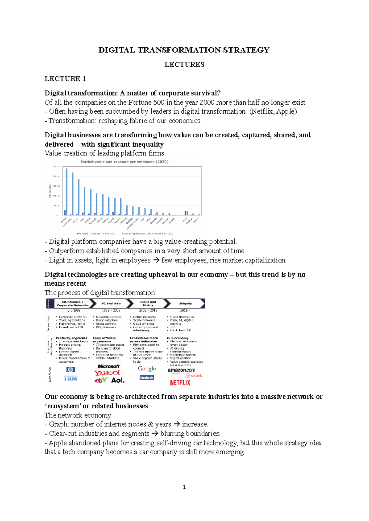 Digital Transformation Strategy: Lecture Insights and Key Concepts ...