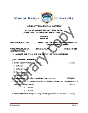 BIT1202 Introduction TO WEB Design AND Development REG SUPP ...