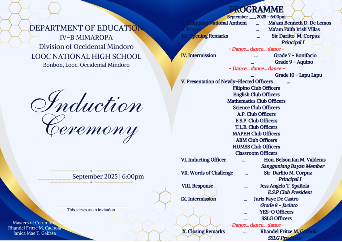 Induction Programme for Clubs - September 2025 - Studocu