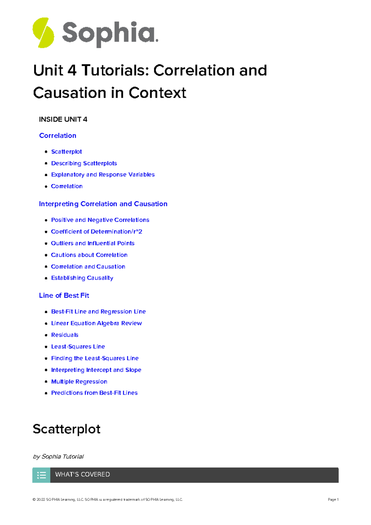 Sophia.ORG Intro to Statistics unit-4-tutorials-correlation-and ...