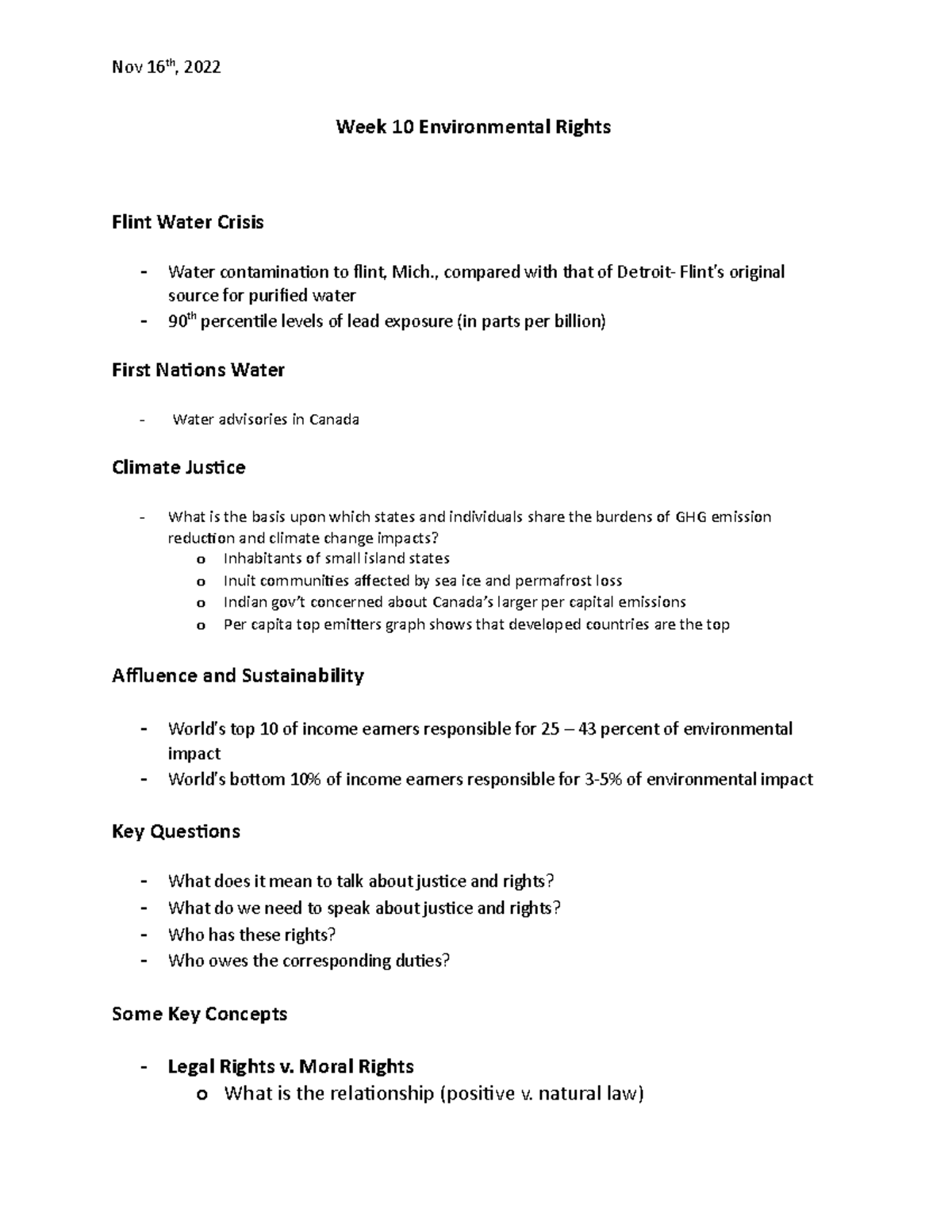 Week 10 Environmental Rights Week 10 - Week 10 Environmental Rights ...