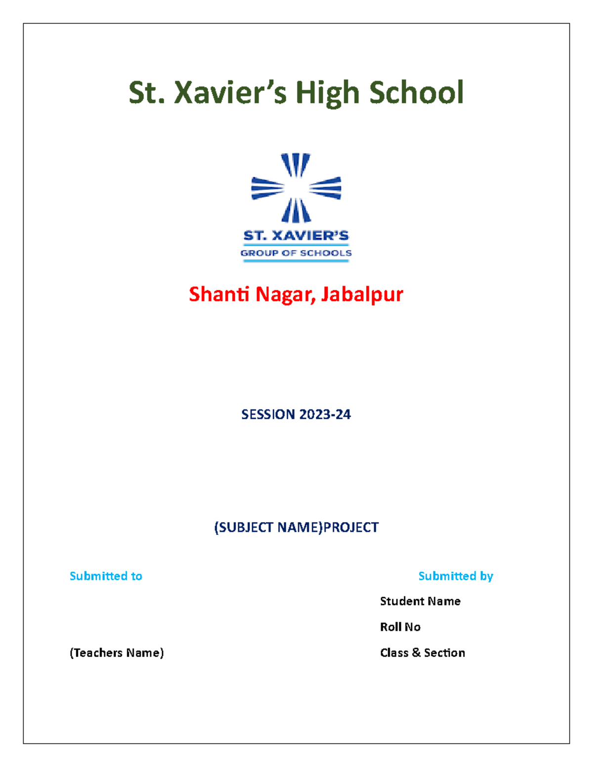 General Project Template for Accountancy 23-24 - Studocu