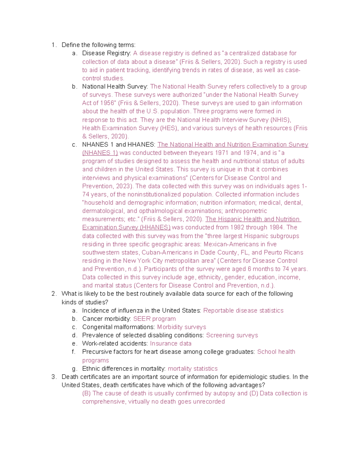 IHP 515 Chapter 5 Study Guide: Textbook Q&A and Key Concepts - Studocu