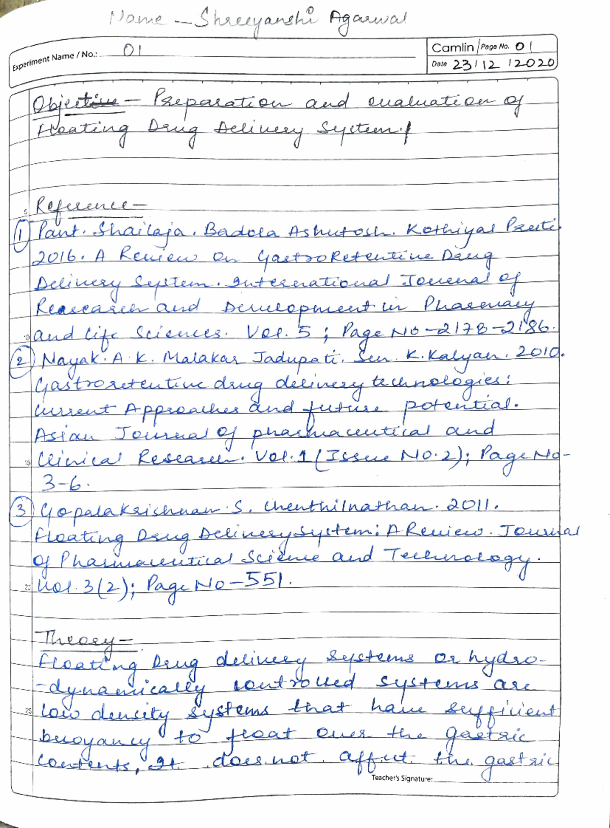 Camlin Experiment Documentation - Qwertyuiop - 24 Dec 2020 - Studocu