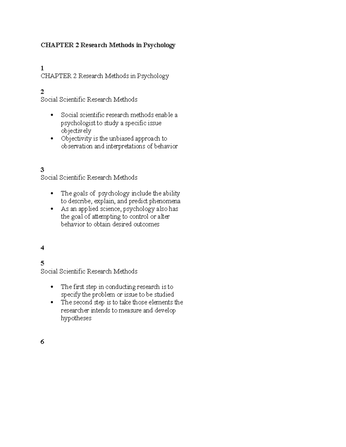 CHAPTER 2 Research Methods in Psychology: Key Concepts and Designs ...