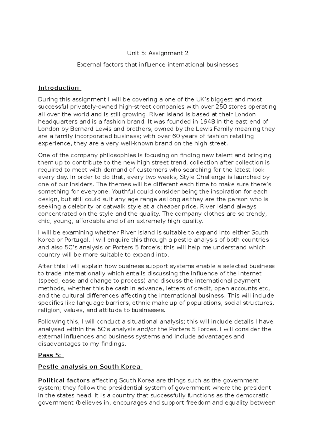 Unit 22 Market Research Assignment 1 - Achieving Distinction Insights - Studocu