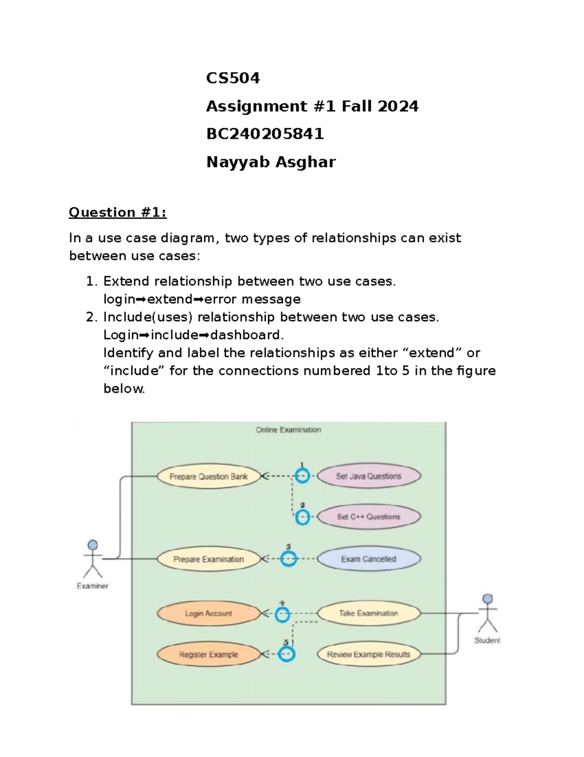 CS504(BC240205841) - Assignments solution - CS Assignment #1 Fall 2024 ...