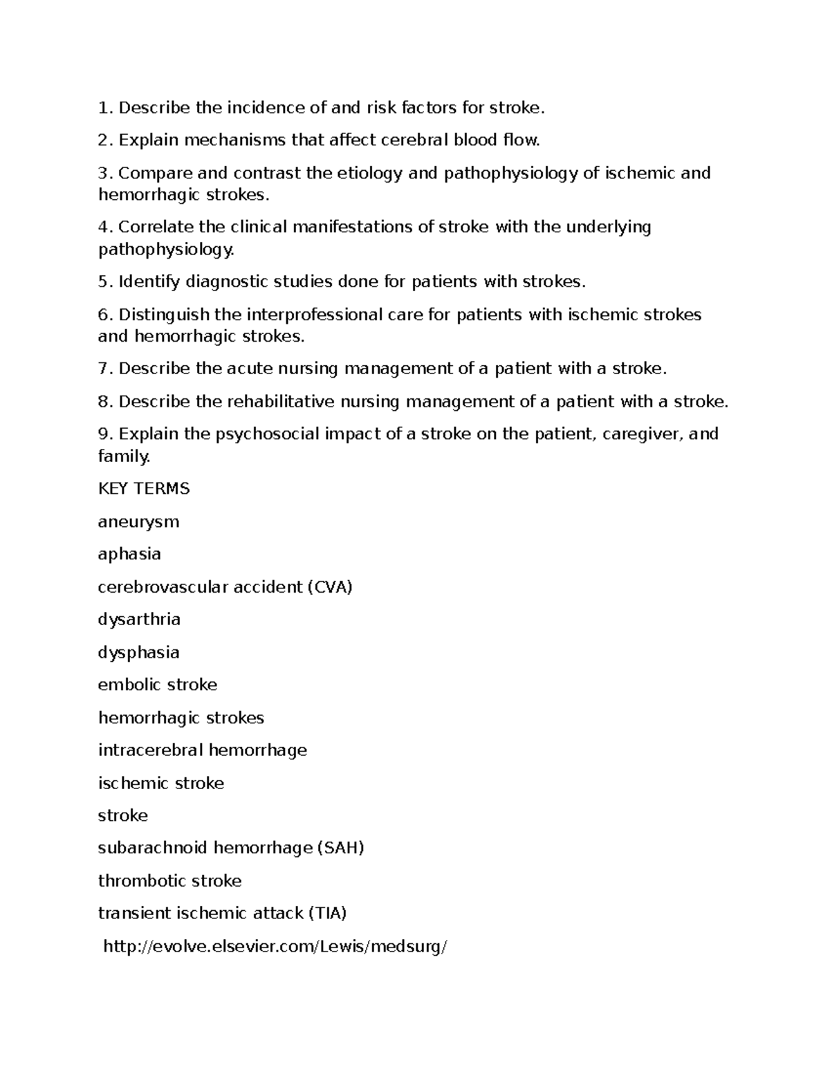 NUR 305: Stroke Overview - Incidence, Risk Factors, and Management ...