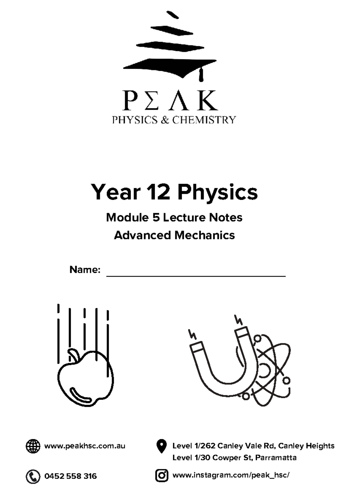 Year 12 Physics Module 5 Lecture Notes: Advanced Mechanics Overview ...