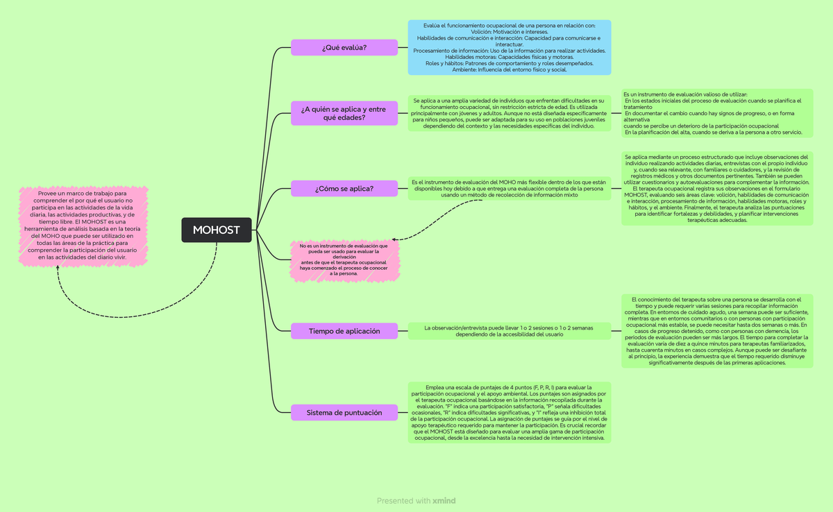 Evaluación del Funcionamiento Ocupacional: MOHOST y su Aplicación - Studocu