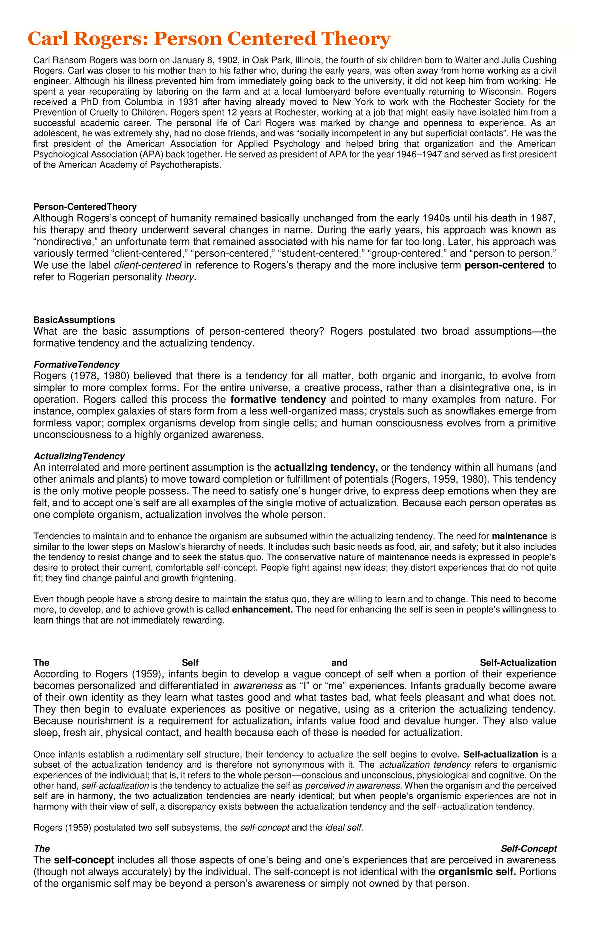 Person Centered Theory Rogers - Carl Rogers: Person Centered Theory ...