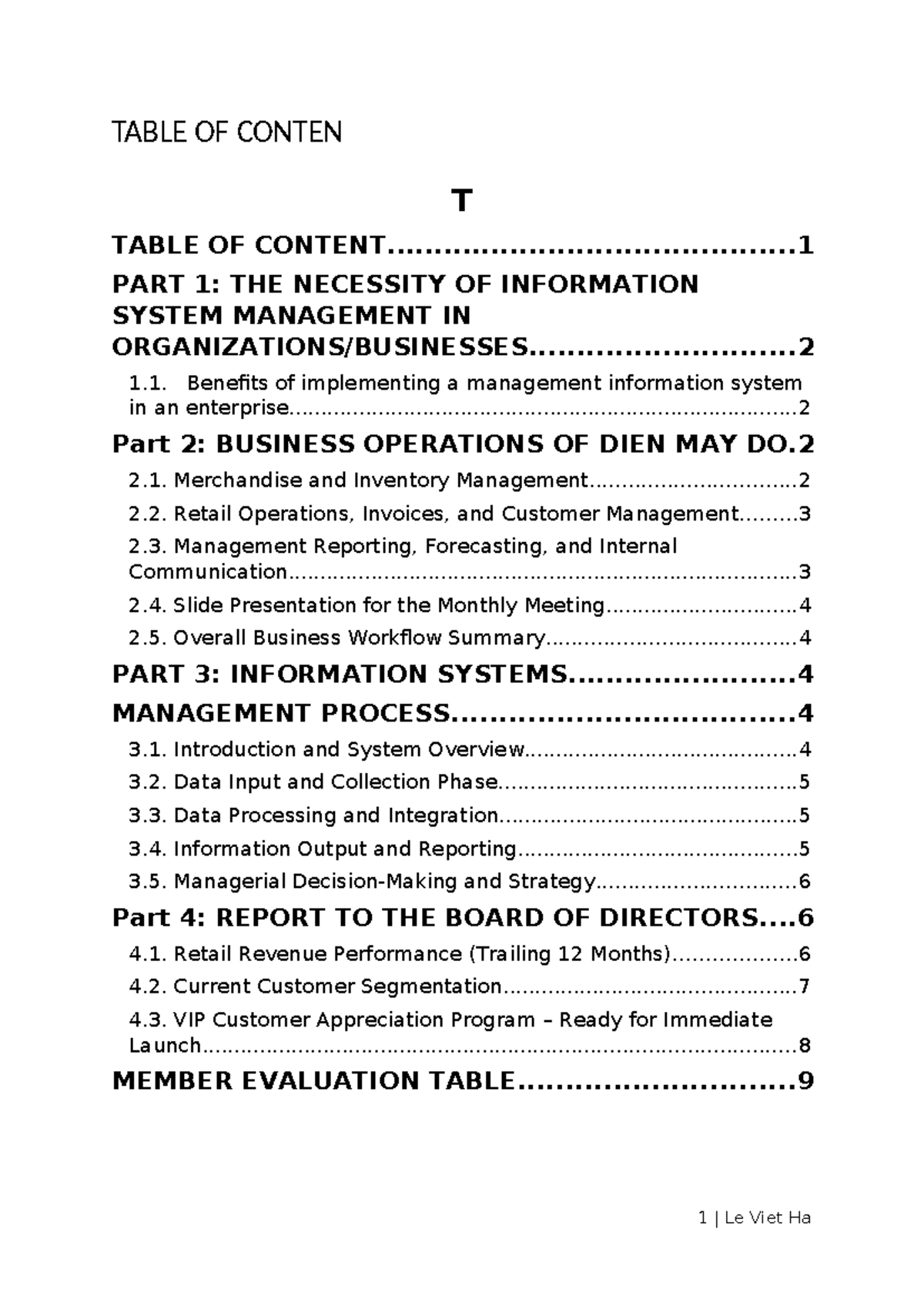 IT Management Report: Monthly Operations & Performance Analysis - Studocu