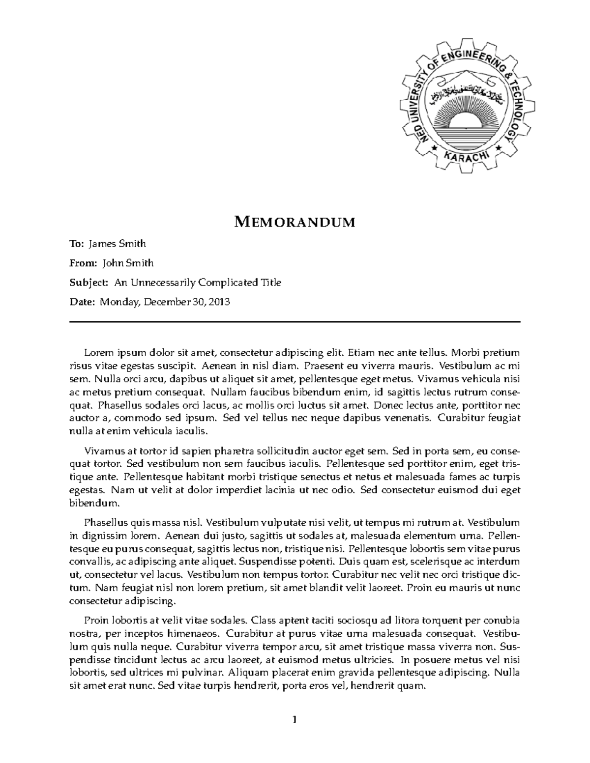 Memo Report: Proposal for Addition of New Course - Studocu
