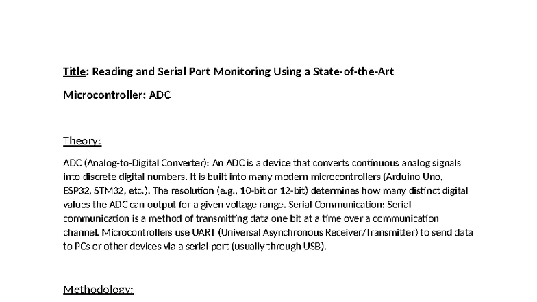 T4 Reading and Serial Port Monitoring Using a State-of-the-Art - Title ...